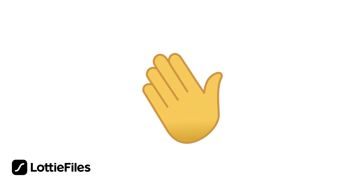 Free Waving hand Animation by Jitu | LottieFiles