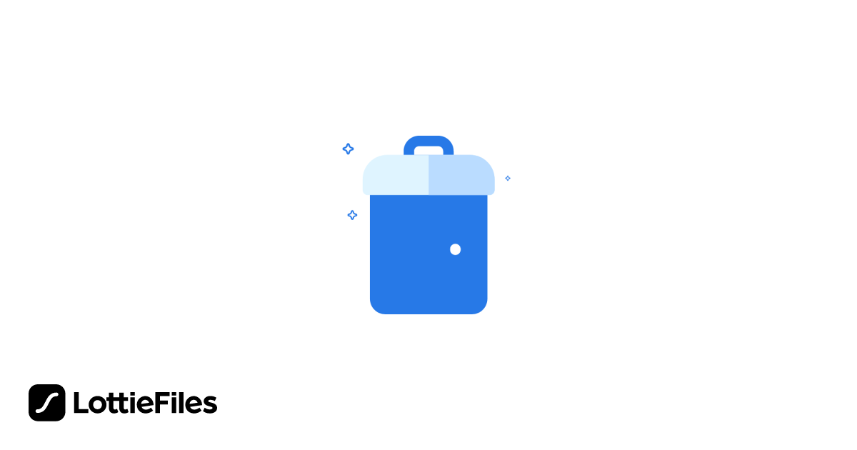 Free Simple Trash Clear Animation by Nicole Grundhoffer | LottieFiles