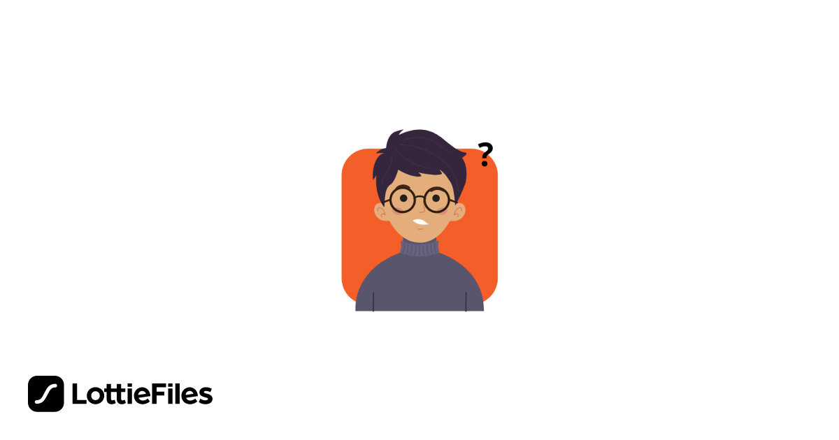 Free Confused Character Animation by sidharth khurana | LottieFiles