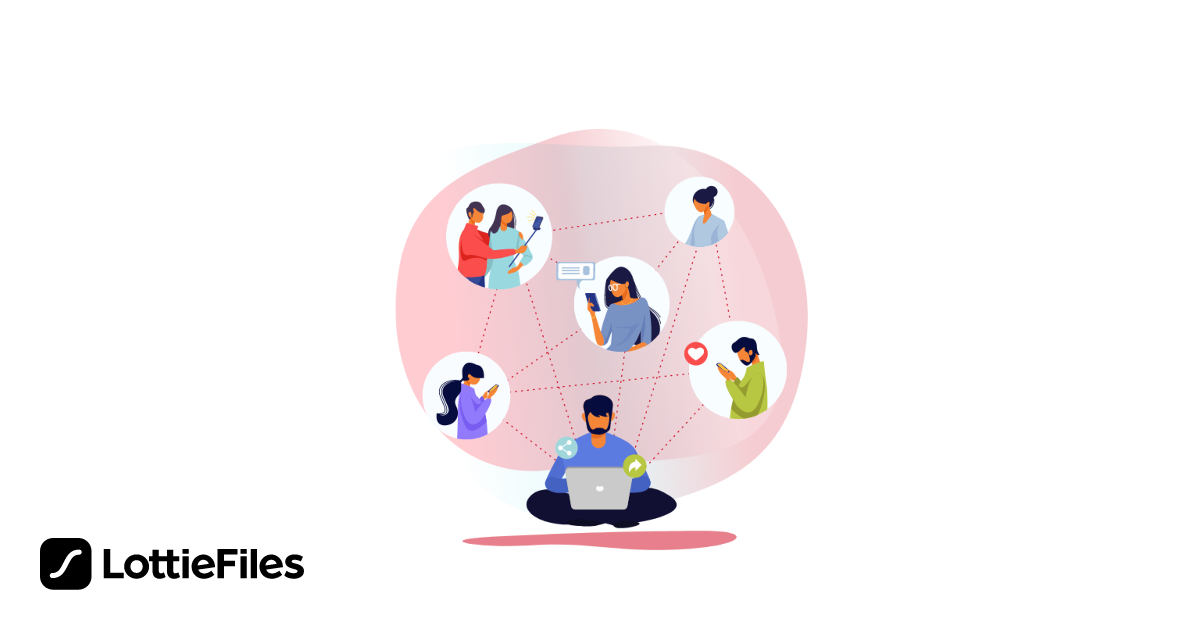 Free community manager Animation by Flavio Nottalgiovanni | LottieFiles