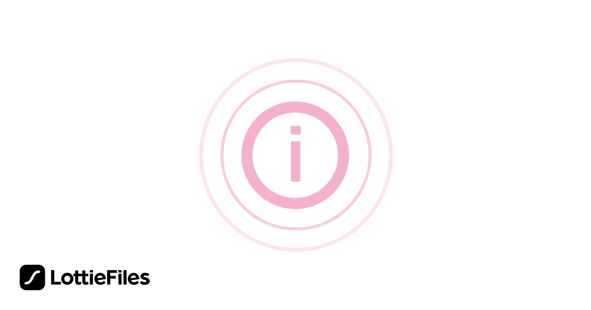 Free Info pink Animation by Antonio Graziano | LottieFiles