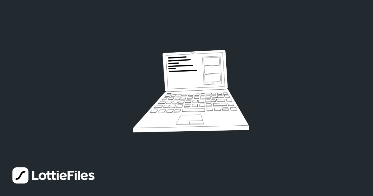 Free Laptop Animation by CevRiemann | LottieFiles