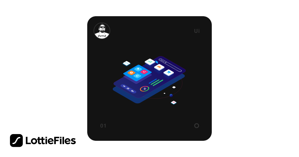Free Mobile application ui Animation by Denis DV | LottieFiles