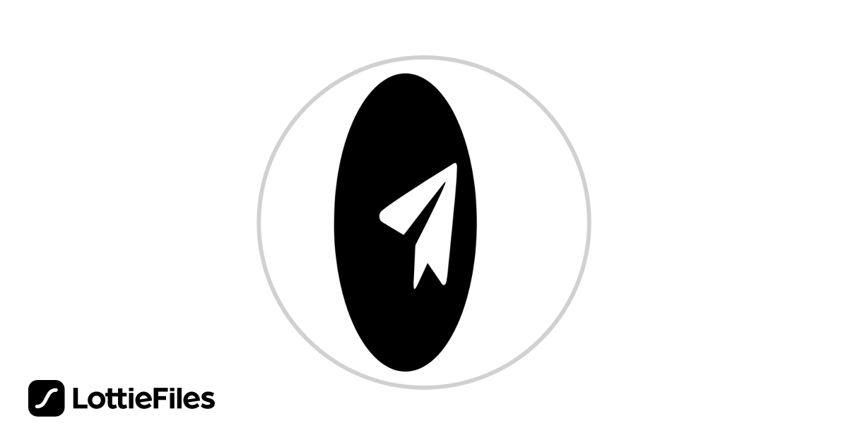 Free Telegram 3D icon rotation Lottie JSON animation Animation by ...