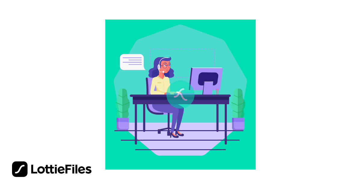 Free Call center Lottie JSON animation Animation by Weblodge | LottieFiles
