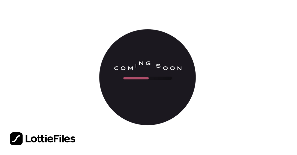 Free Coming soon loader Lottie JSON Animation Animation by RJ Lottie ...