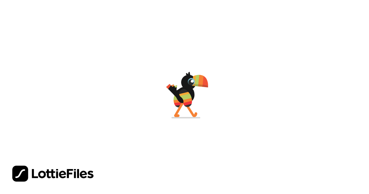 Free Toucan walk cycle Animation by Christopher | LottieFiles