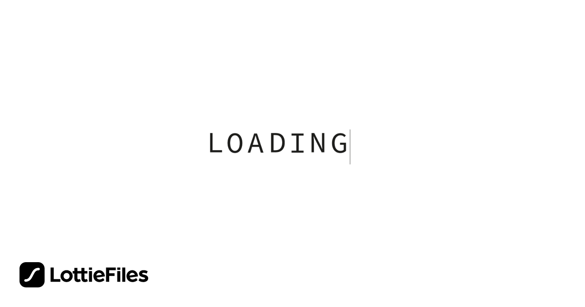 Free Loading text Animation by Johnny | LottieFiles