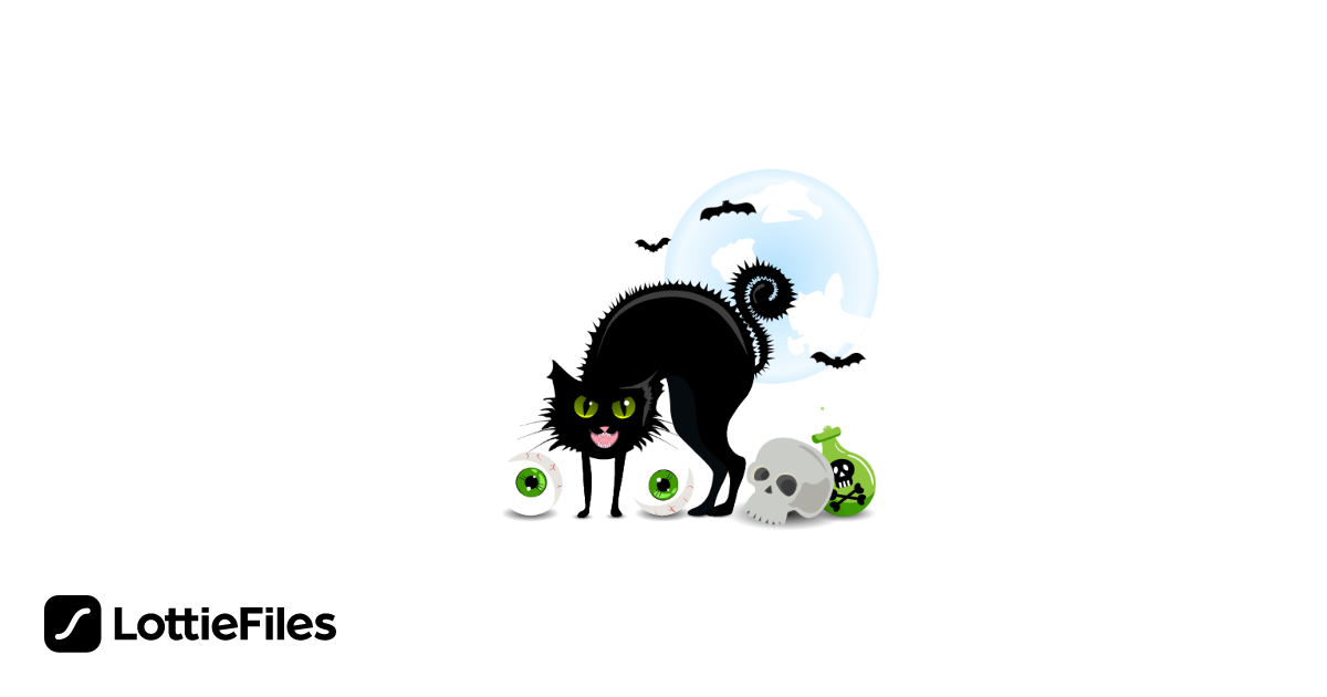 Free Creepy Cat Animation by Tomer | LottieFiles