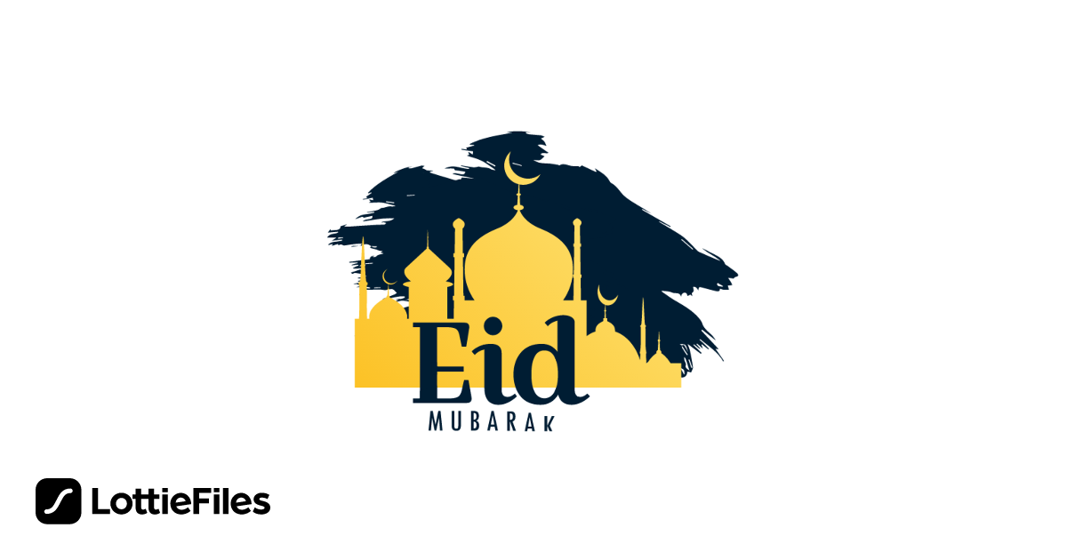 Free Eid Mubarak Card Animation by Abdul Latif | LottieFiles