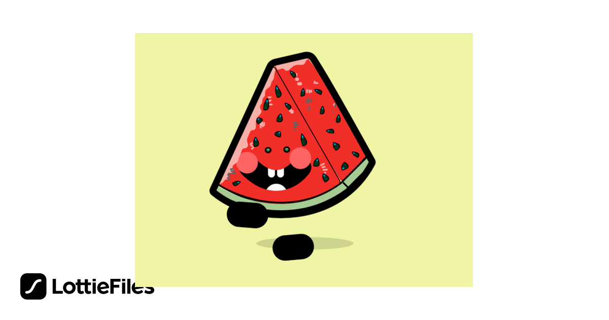 Free watermelon move Animation by Shy(a)ni | LottieFiles