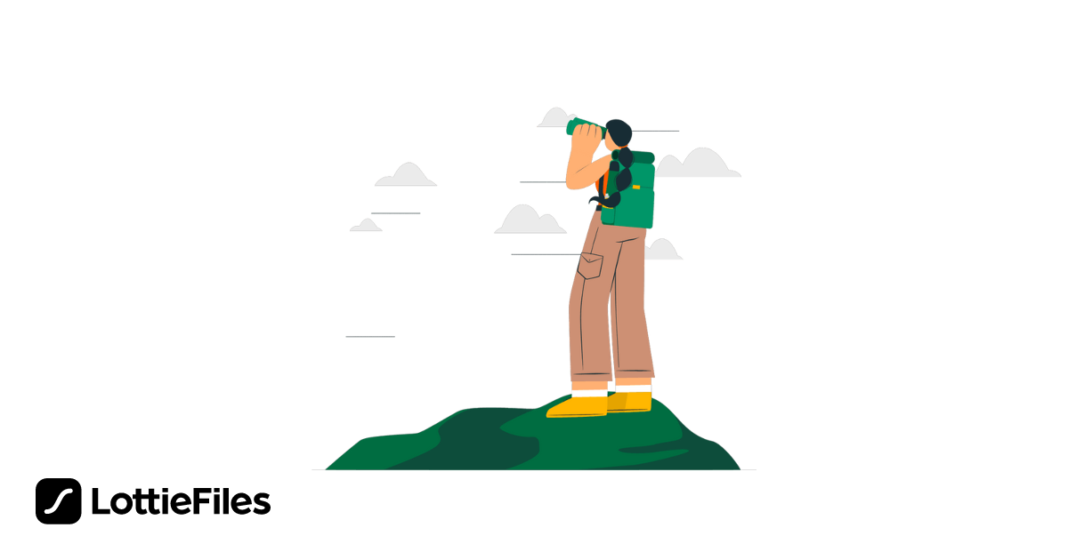 Free Girl Exploring Animation by Sakib | LottieFiles