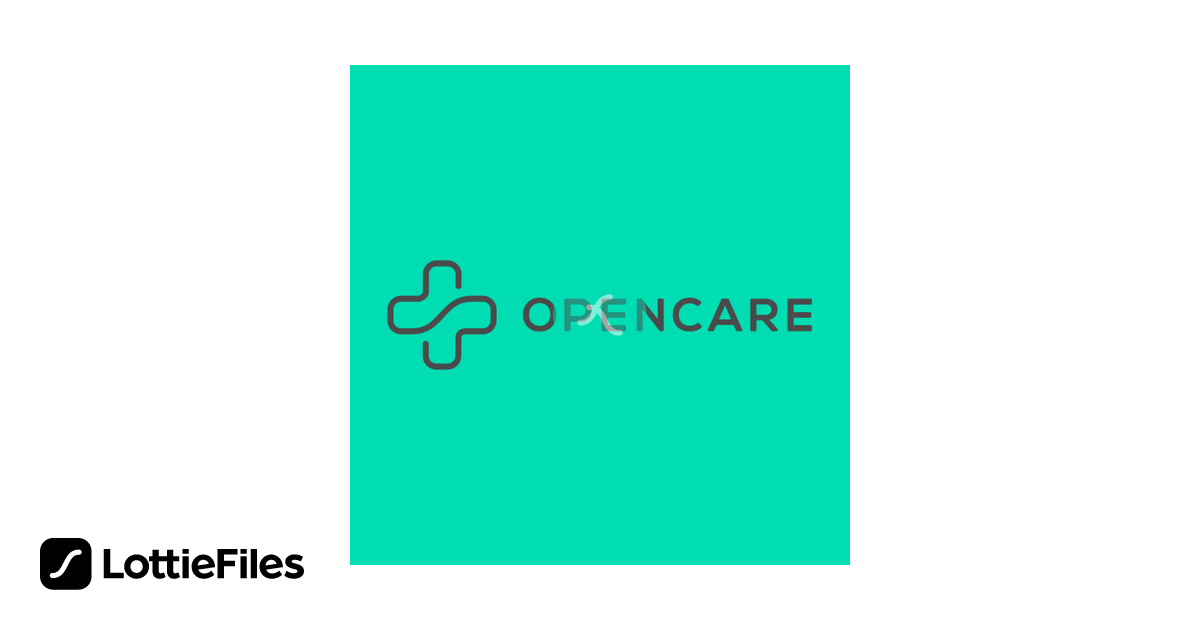 Free Opencare logo Lottie JSON animation Animation by Weblodge ...