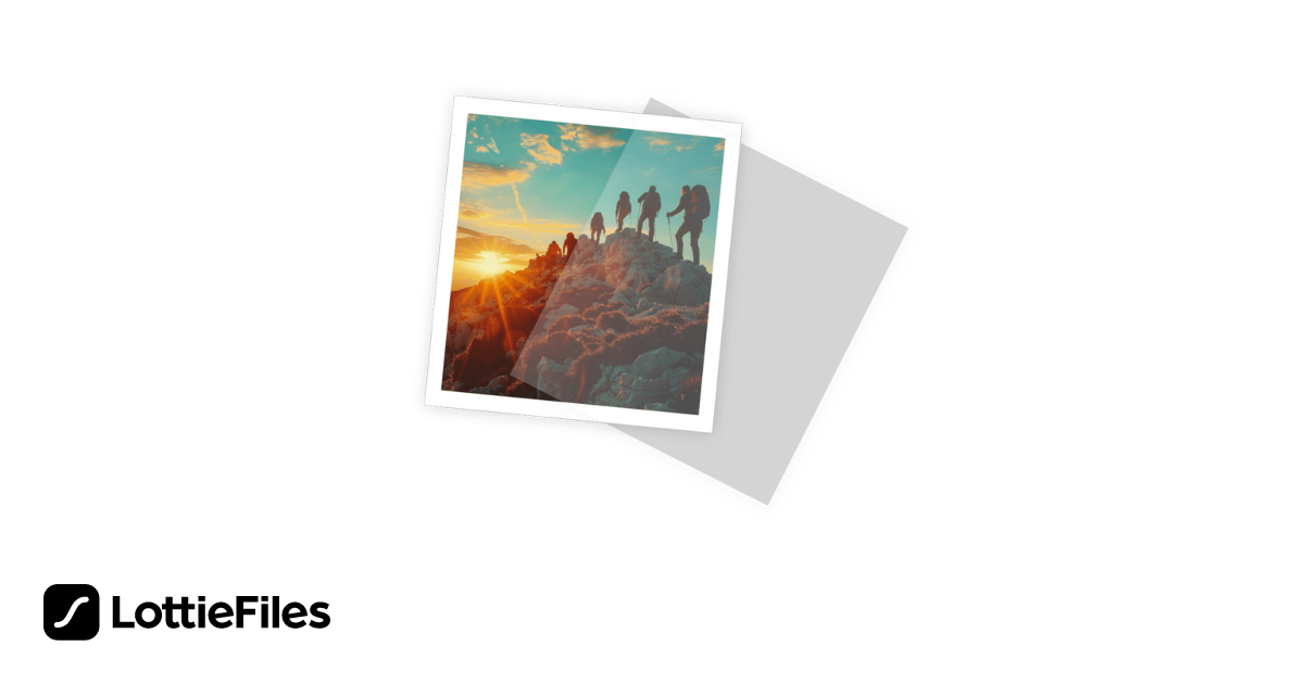 Free Hiking Polaroid Effect Animation by Joe | LottieFiles