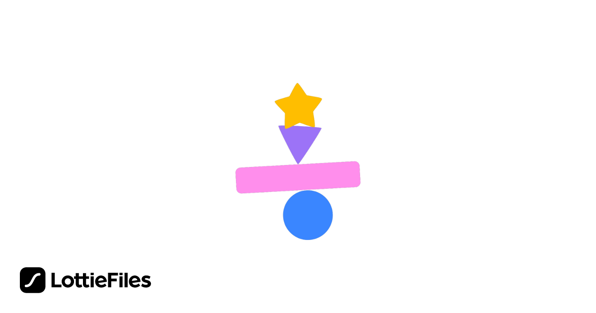 Free Shape Balance Animation by Jumping | LottieFiles