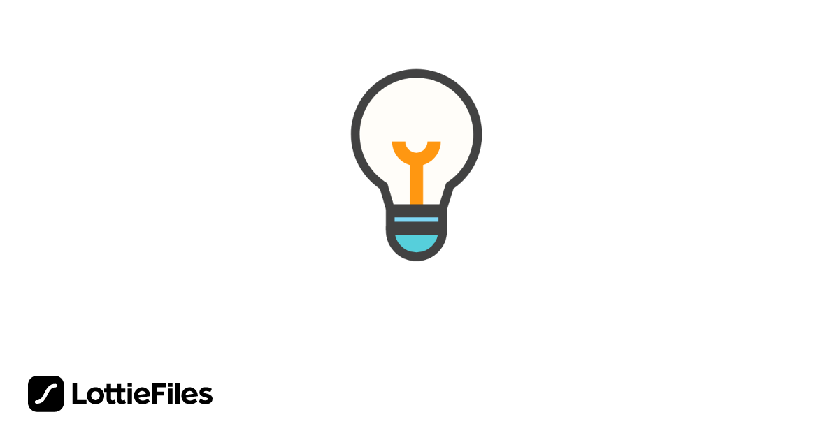 Free Lightbulb Bouncing and Blinking Animation by Emily Zhou | LottieFiles