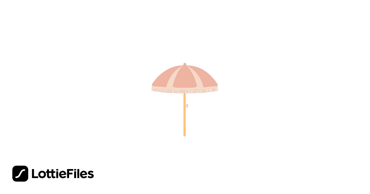 Free Poolside Umbrella Animation by Marti | LottieFiles