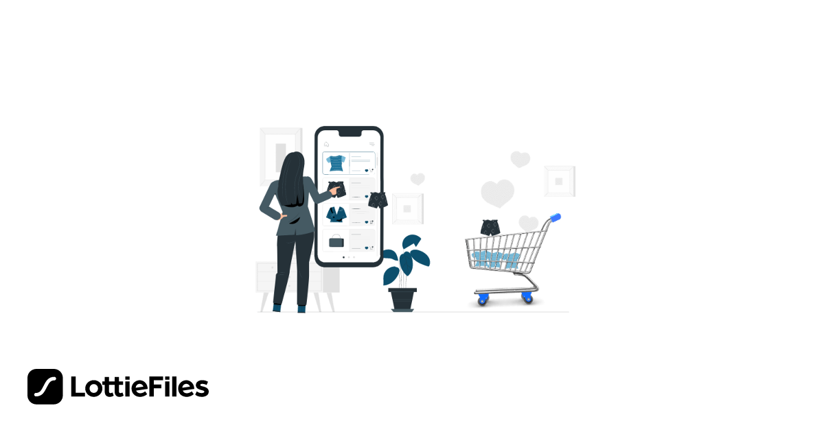 Free Ecommerce online shop blue Animation by Javier | LottieFiles