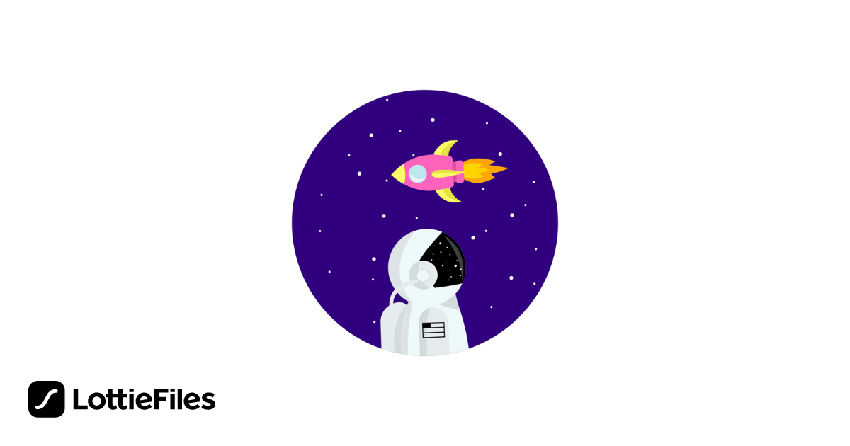 Free Space Man Animation by Viktoriia | LottieFiles