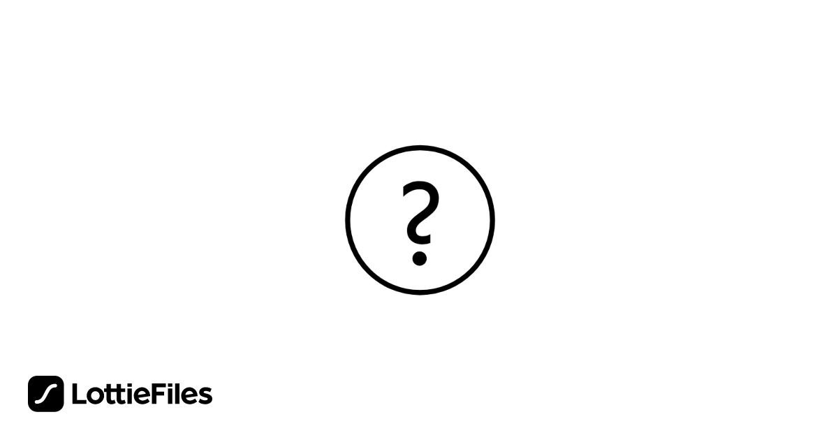 Free black question Animation by Arasakumar M | LottieFiles