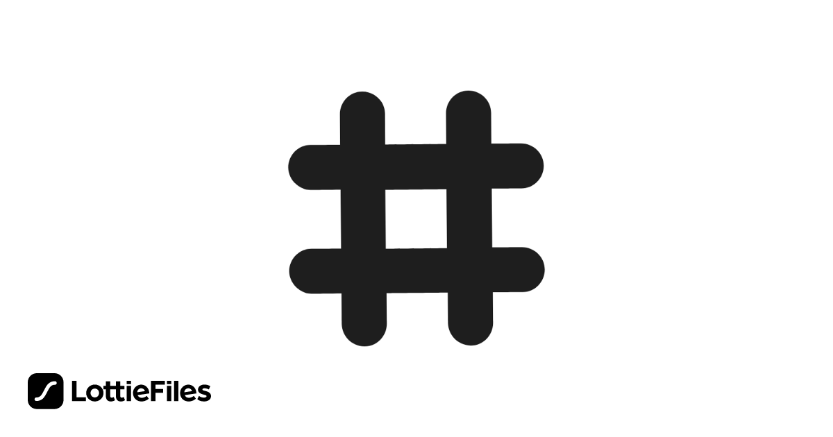 Free Hash Animation by Skuzzy | LottieFiles