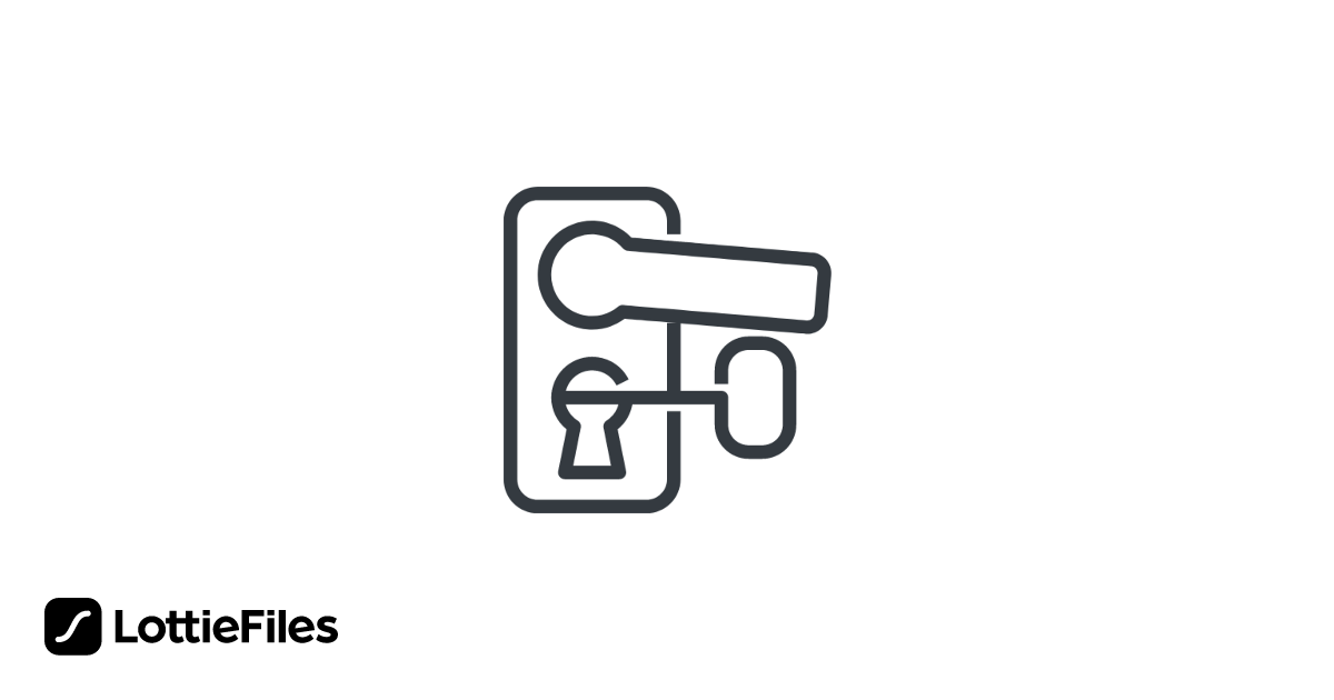 Free door unlock Animation by KaitlynVishneowski | LottieFiles