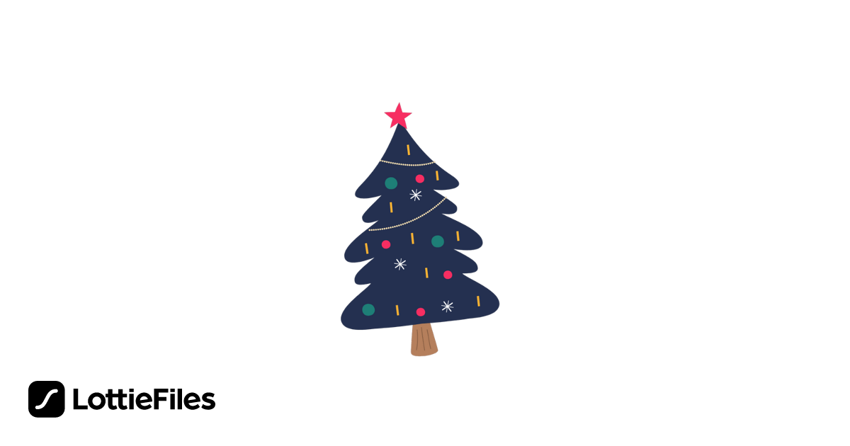 Free Christmas tree Lottie JSON animation Animation by Weblodge ...