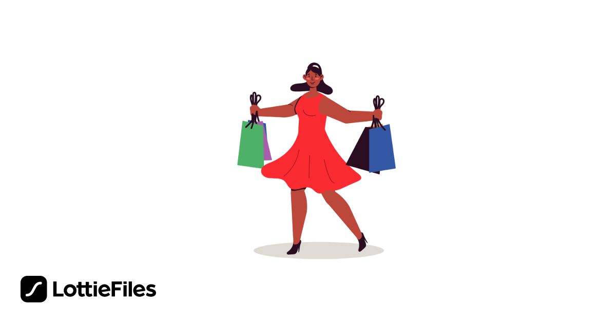 Free Women did her shopping Animation by Warishyy | LottieFiles