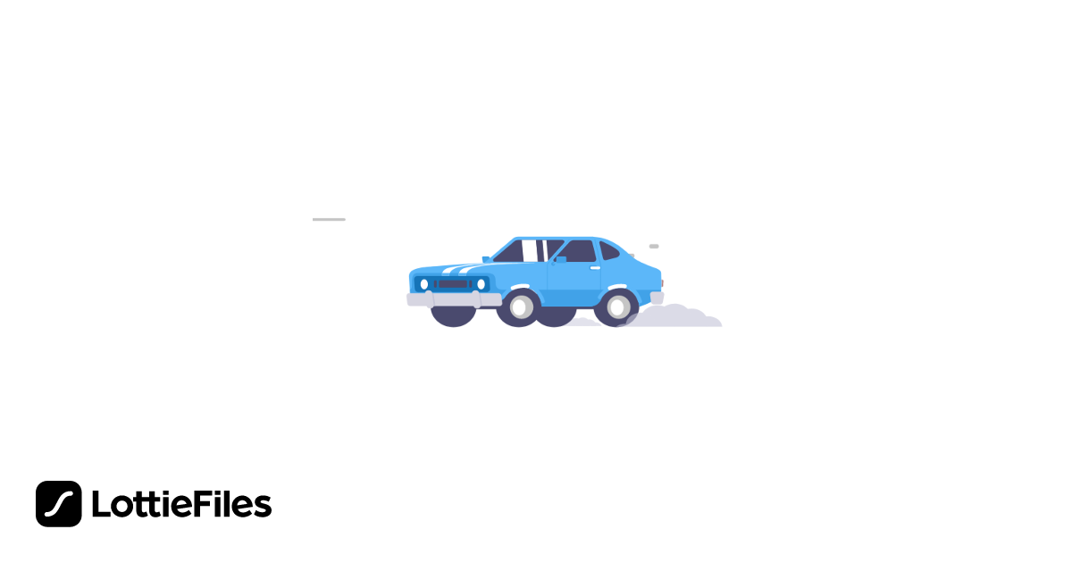 Free blue car Animation by Bruno Gabriel Silva Dominicheli | LottieFiles