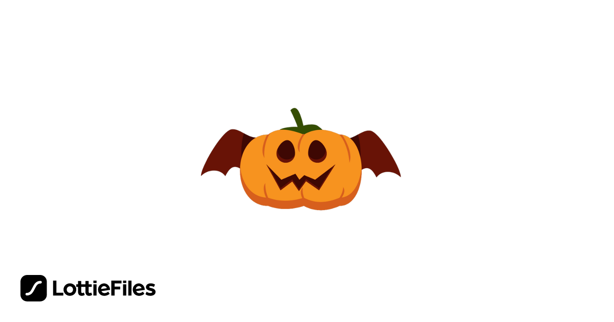 Free Cute Halloween flying pumpkin Animation by edi | LottieFiles