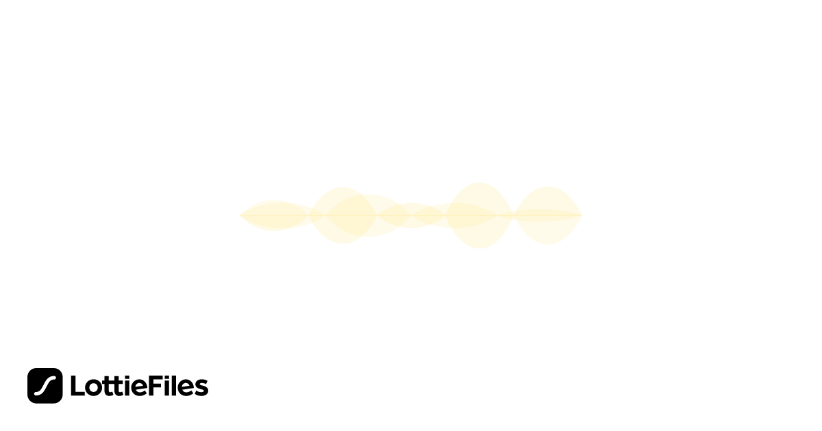 Free Sound waves Yellow Animation by Bodega Boys | LottieFiles