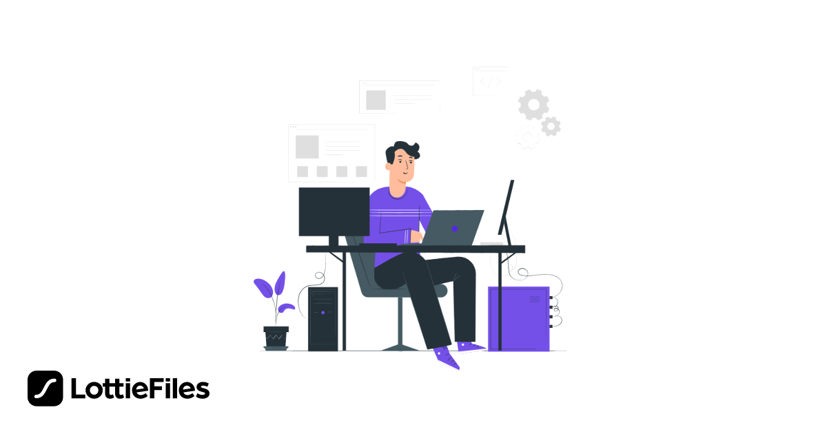 Free developer Animation by Max Shturma | LottieFiles