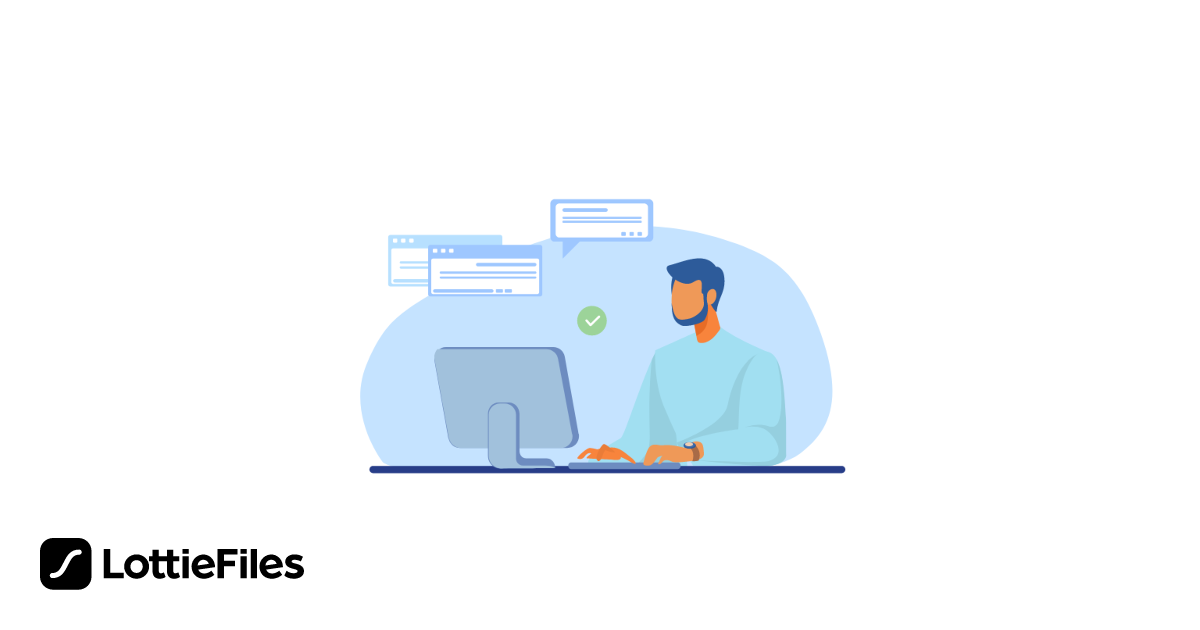 Free Man Works Online Animation by Mikhail Voloshin | LottieFiles