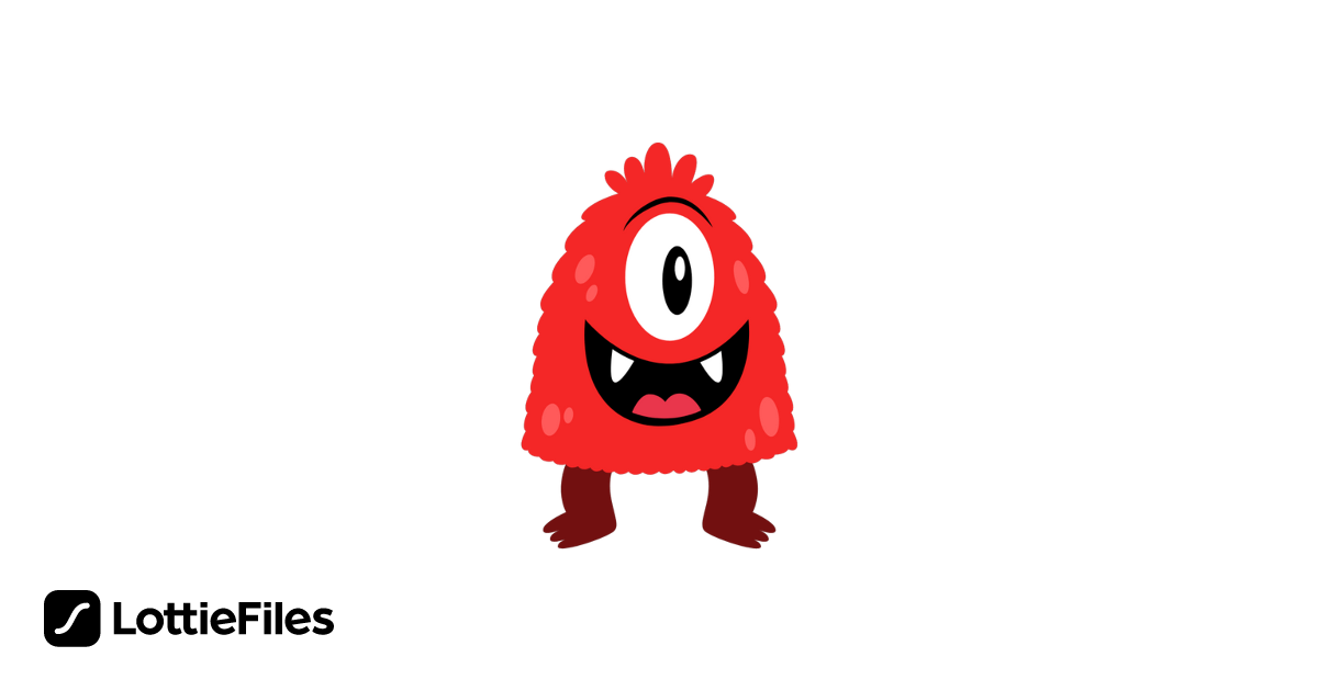 Free Monster Red Animation by Yaamin | LottieFiles