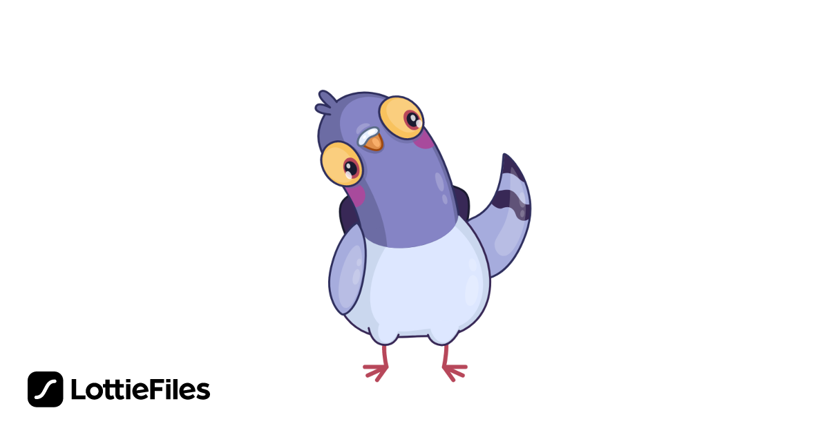 Free Just a pigeon. Animation by Aleksei Mozgovets | LottieFiles