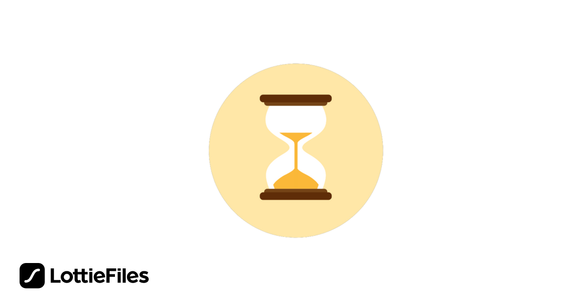 Free Hourglass pending status Animation by Nilesh | LottieFiles