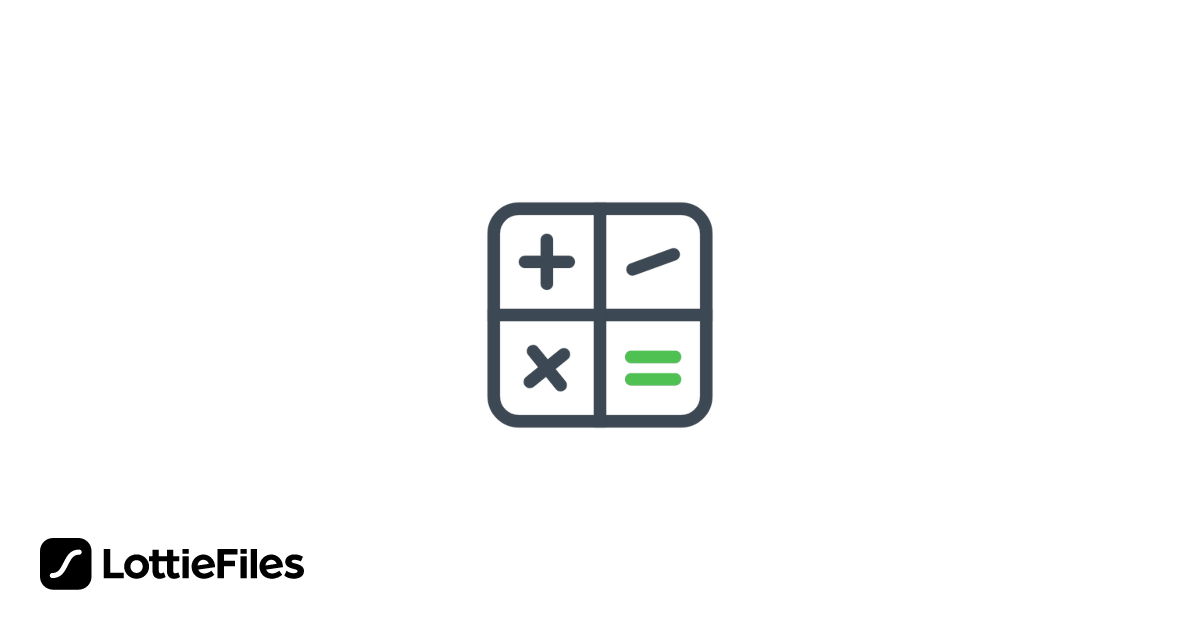 Free calculator Animation by Mohit | LottieFiles