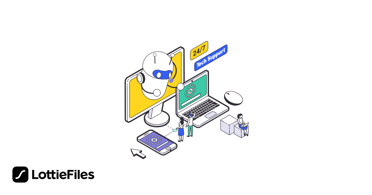 Free Ai based chatbot discuss Animation by Weblodge | LottieFiles