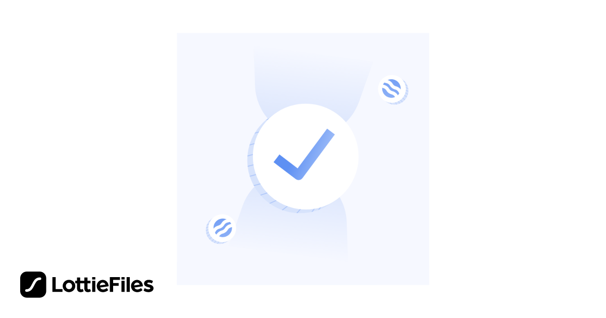 Free Blue Check in loop Animation by Santiago Ventura | LottieFiles