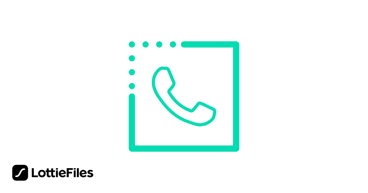 Free Phone icon Lottie JSON animation Animation by Weblodge | LottieFiles