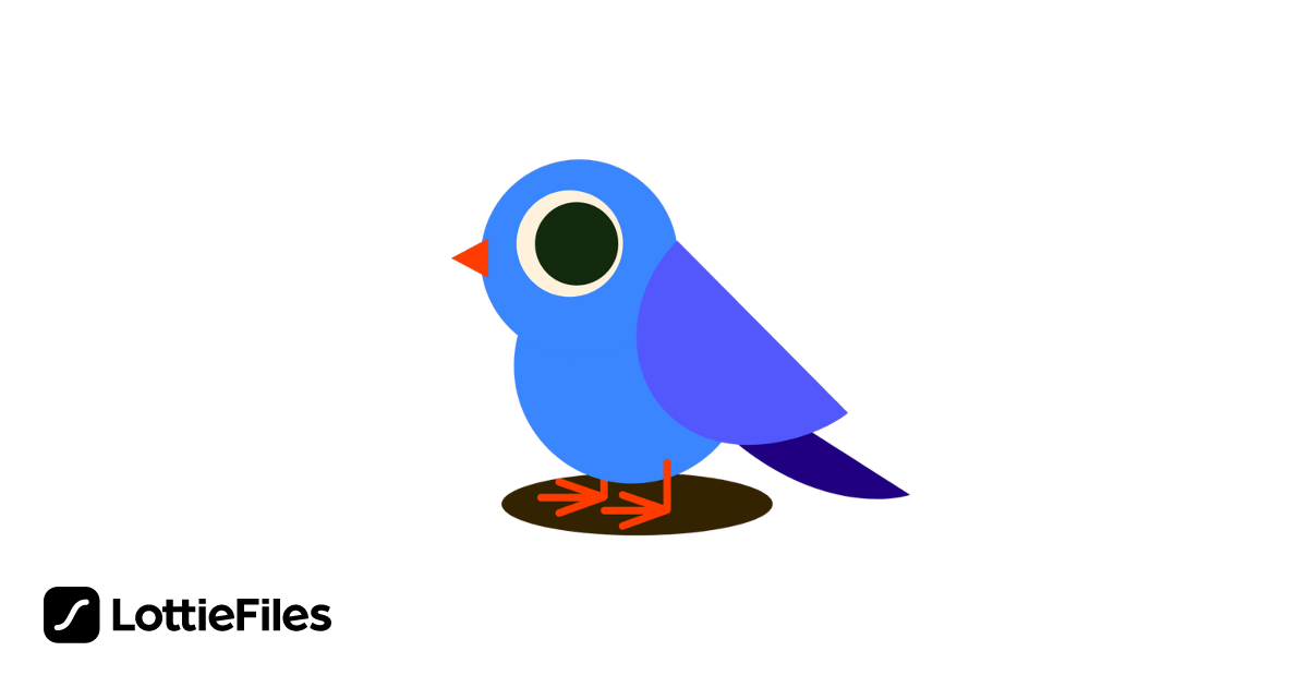 Free Blue Bird Animation by Amanda | LottieFiles