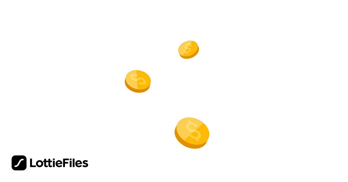 Free Floating Coins Animation by JA Studio | LottieFiles