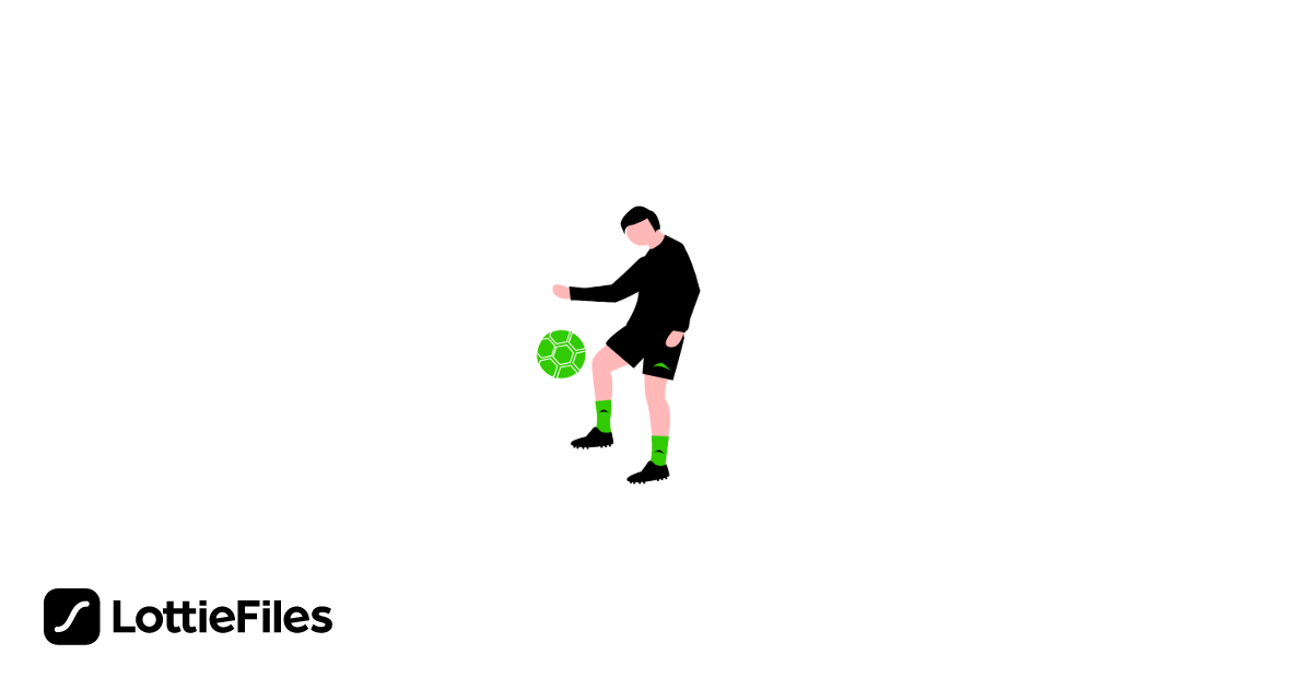 Free Soccer player Animation by Stephen | LottieFiles