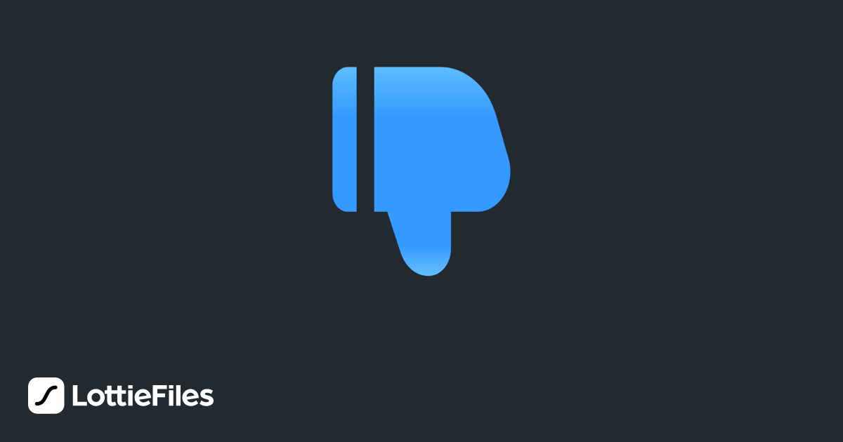 Free dislike Animation by Stan Chan | LottieFiles