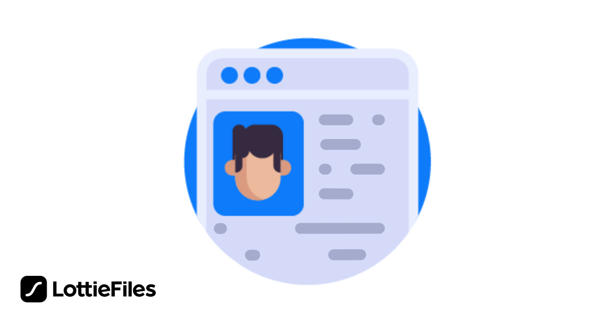Free Profile Creation Loader Animation by Ramesh Sao | LottieFiles