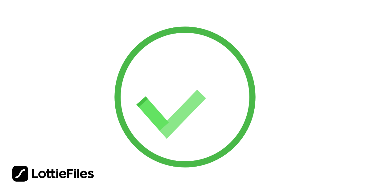 Free Success Tick Animation by Ram Bharathi | LottieFiles