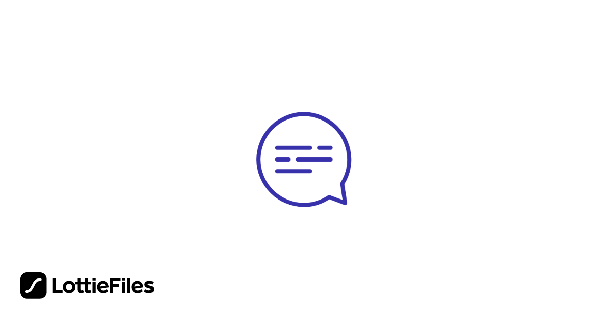 Free Loading 20 | Chat box Animation by Jeffrey Christopher | LottieFiles