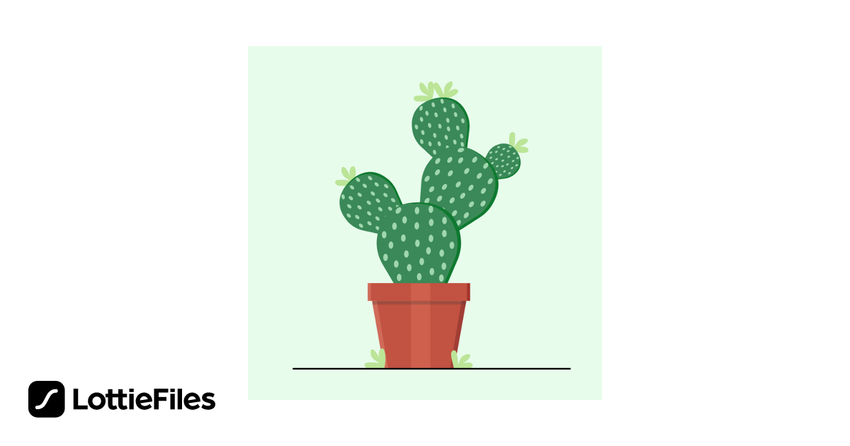 Free cactus Animation by Rabea | LottieFiles