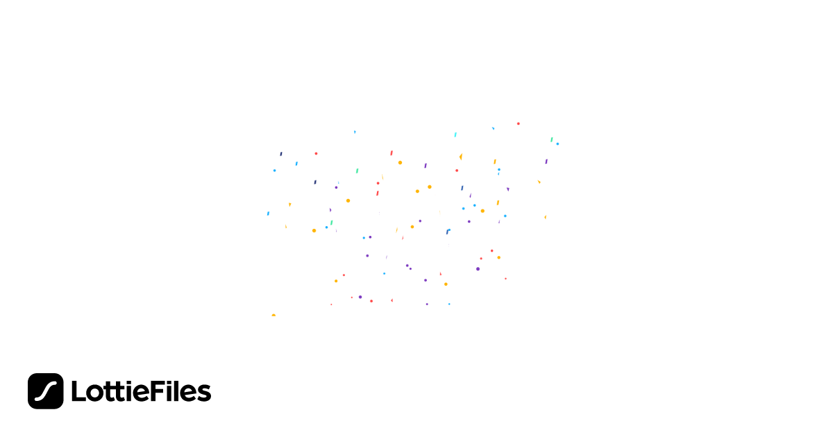 Free Confetti Animation by Shubh Dubey | LottieFiles
