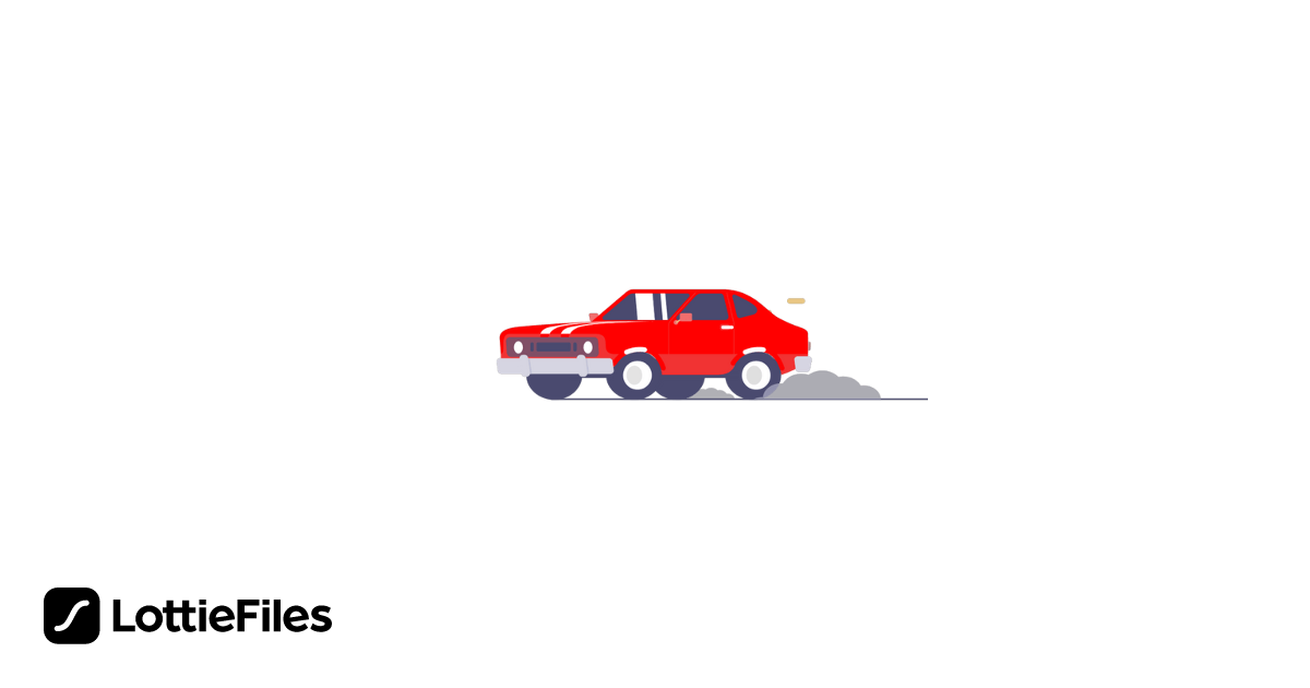 Free Red Car fast Animation by Ibrahim | LottieFiles